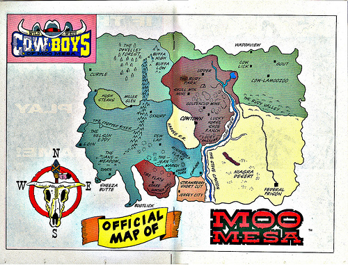 Mike's Amazing RPG Fun Pad: Weird Map: Moo Mesa