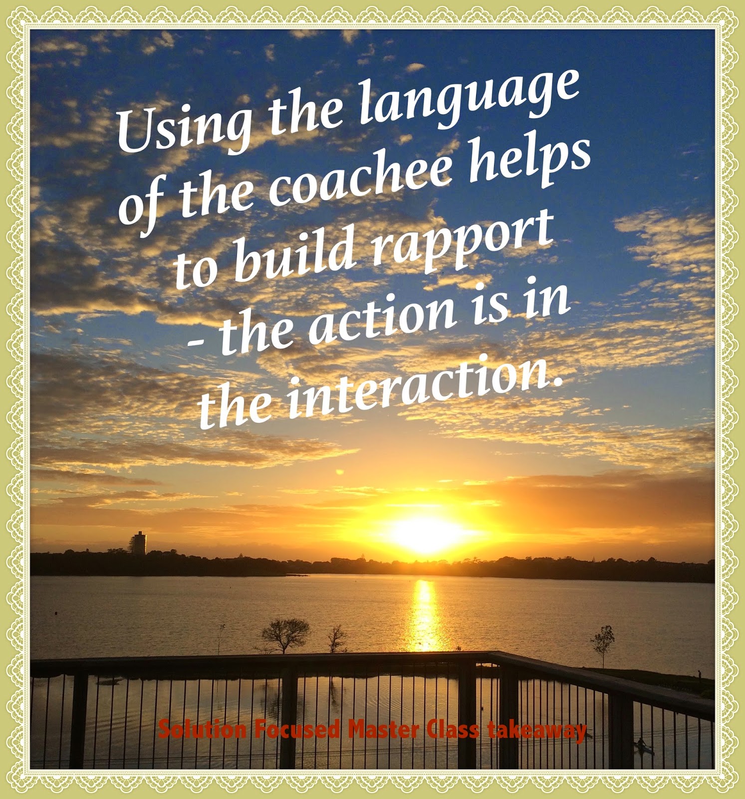 12 Solution Focused Coaching Takeaways - Four Seasons in One Kiwi