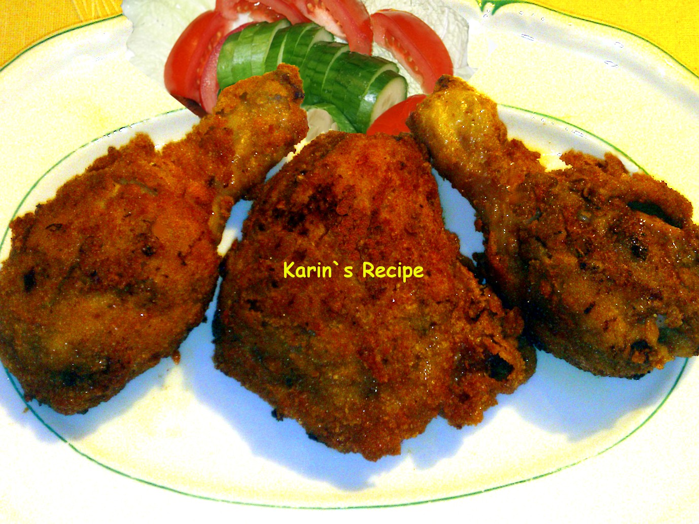 Karin's Recipe: Ayam Goreng Pedas (Deep Fried Spicy Chicken)