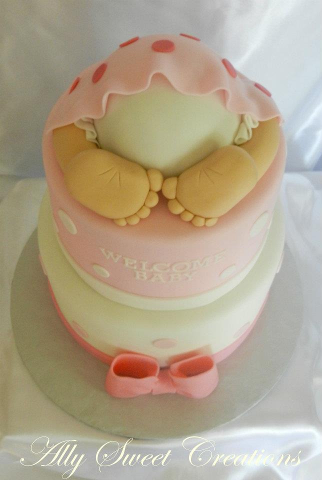Ally Sweet Creations : Baby Feet ...Baby Shower Cake