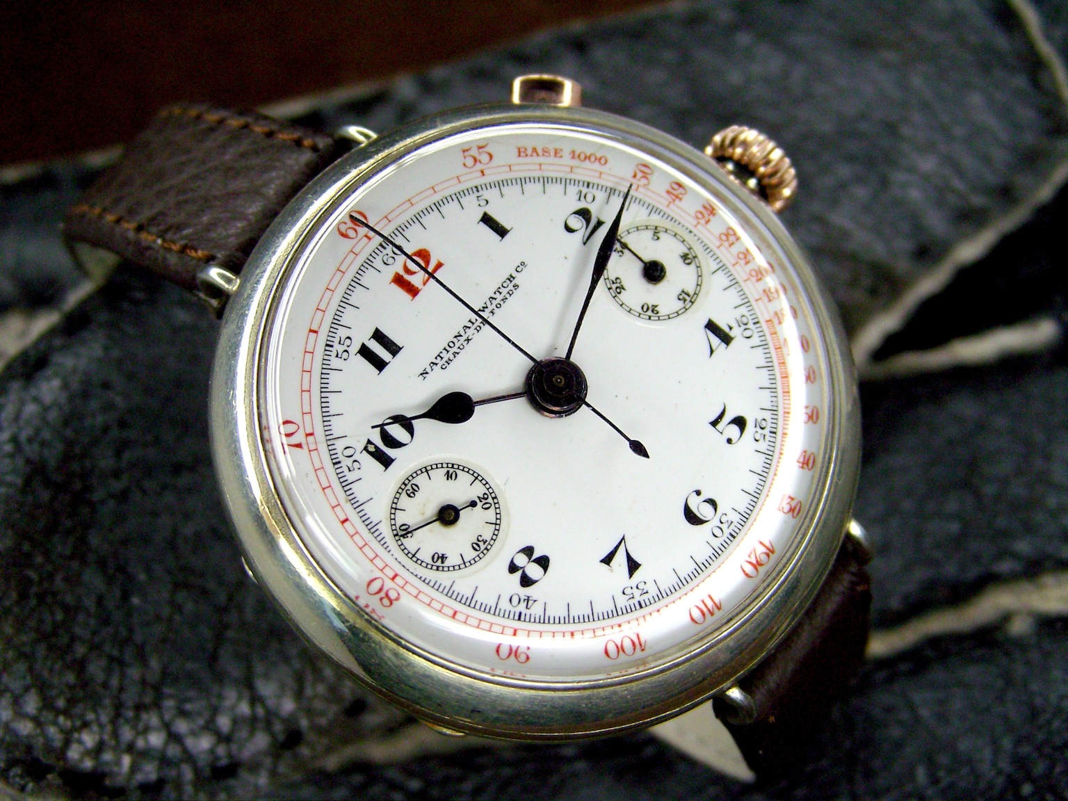 Property of a Gentleman: National Watch Company One-Button Chronograph