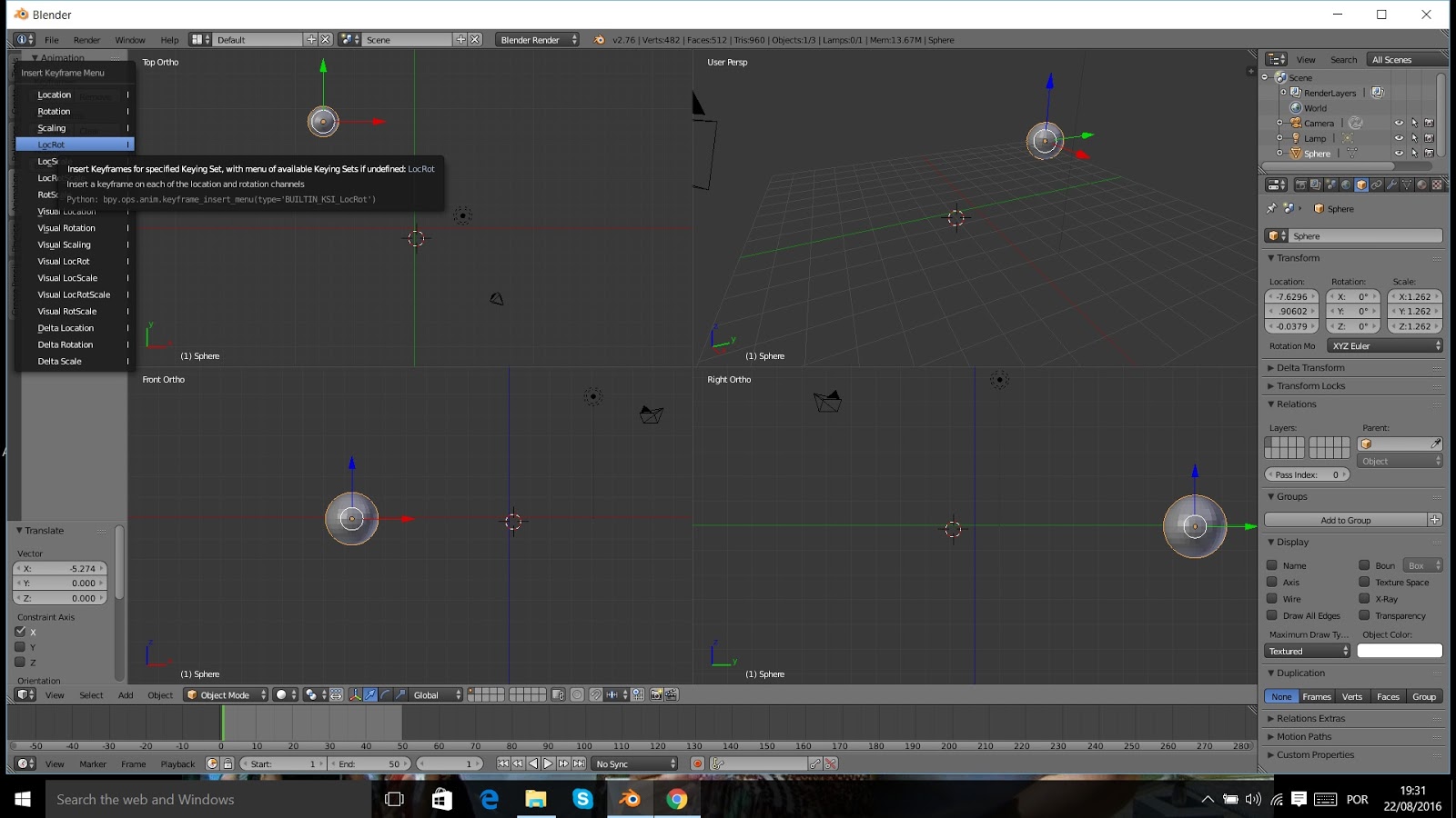 Modelagem 3D com Blender - Parte V