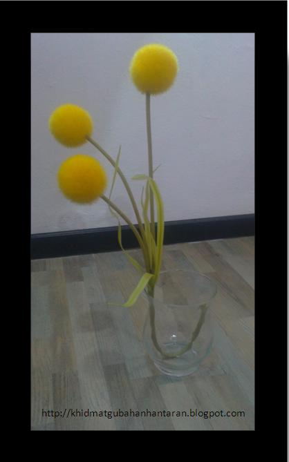 Simple Aje Hantaran: Tutorial 007: Gubahan Bunga Bulat