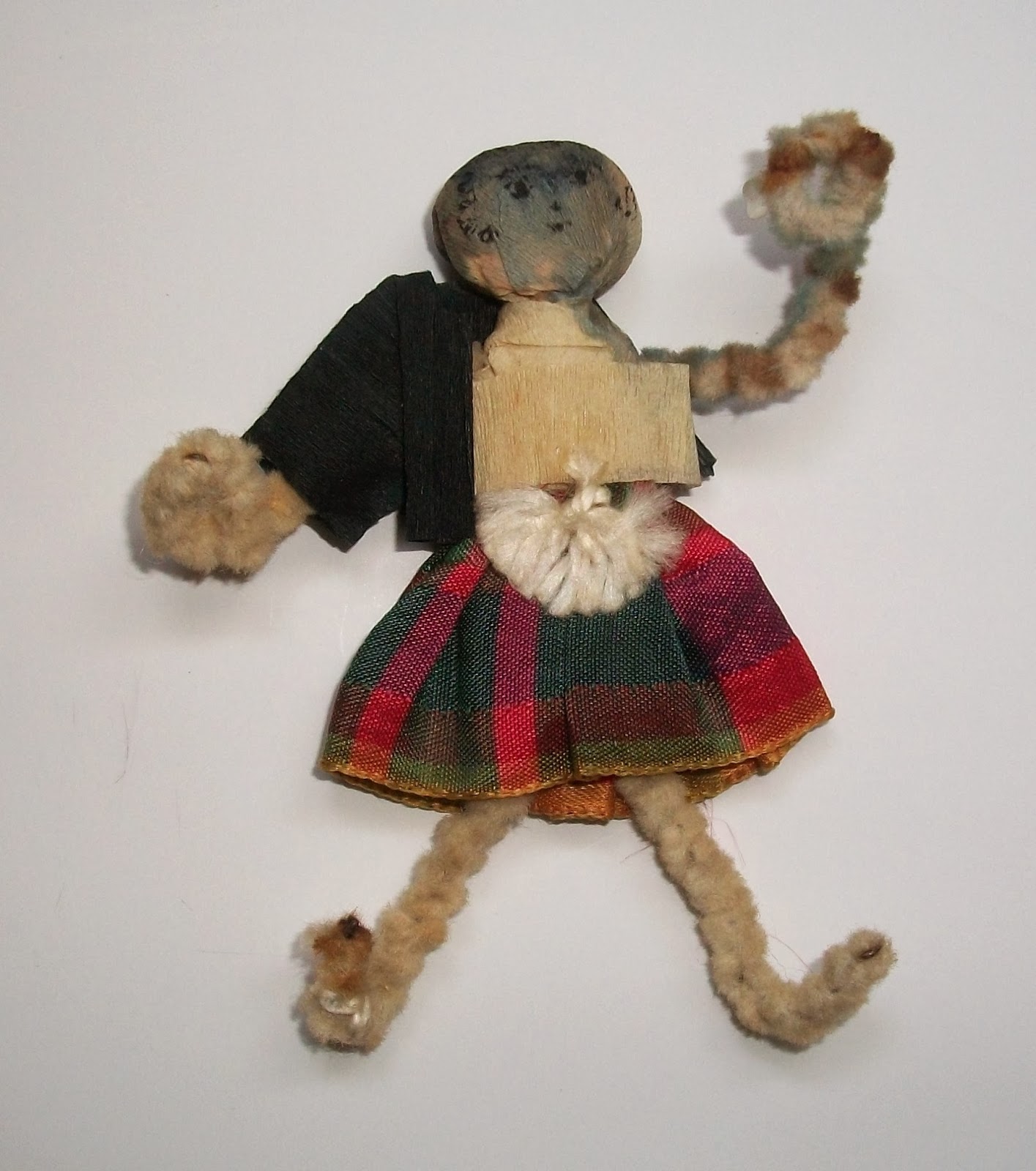 Dull Tool Dim Bulb: Folk Art Pipe Cleaner Doll