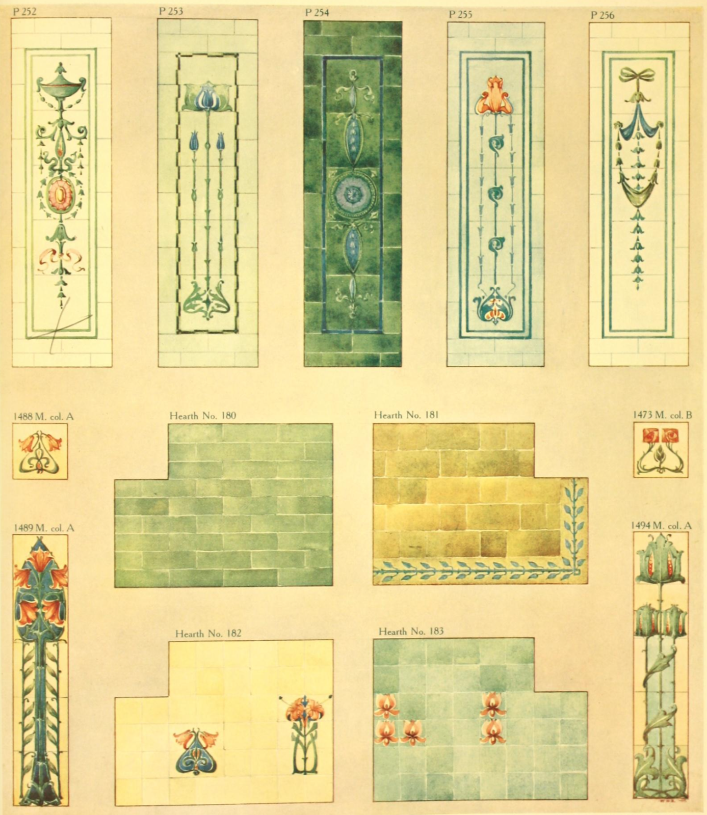 Laurelhurst Craftsman Bungalow: Minton Tile 1909 catalog