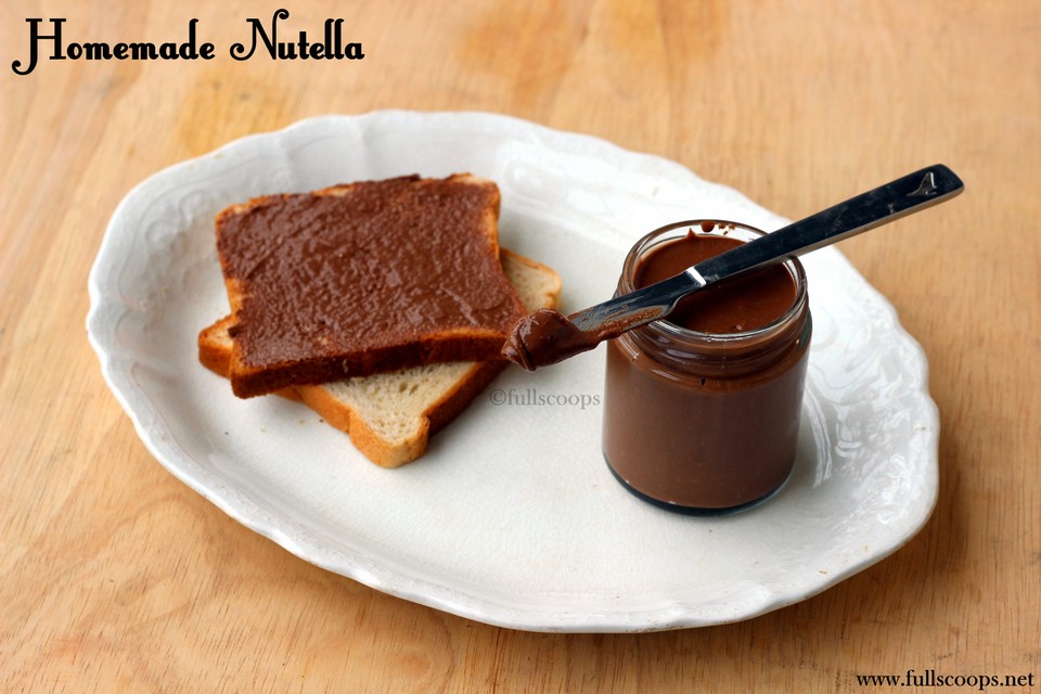 Homemade Nutella | Pea Nutella | Chocolate Peanut Spread ~ Full Scoops ...