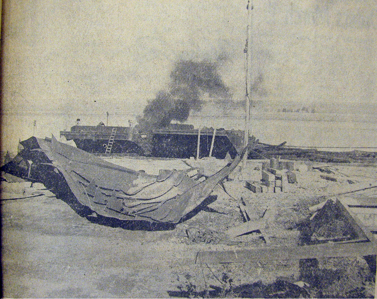 Out of the Vault: Ill-fated barge explodes, workers escape unharmed