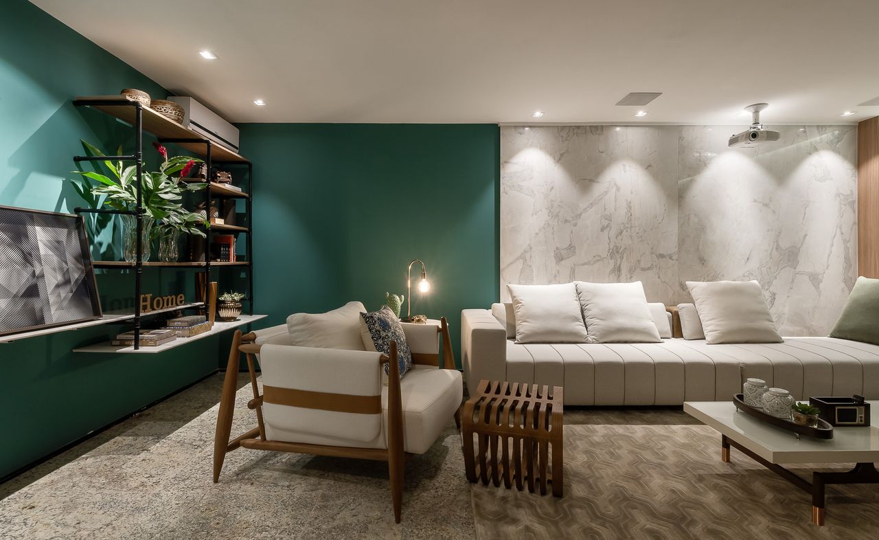 Decoração: Sala de estar com home theater - Jeito de Casa - Blog de ...