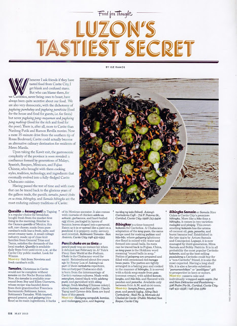 Lutong Cavite : Top 10 Popular Caviteñean Cuisines