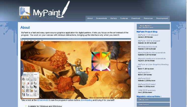 Tandem Windows-Ubuntu: Ubuntu dla artysty: MyPaint