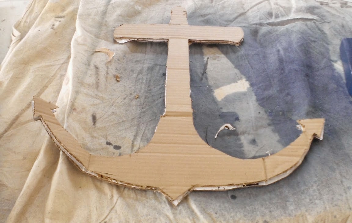 Manic Mama Miles: Ahoy! It's a Boy! - DIY Anchor