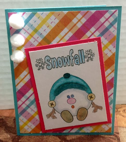 Sunsational Stamps: Snowfall Card