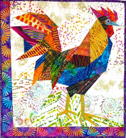 5 Quilt Patterns for the Year of the Rooster 2017 - Beautiful Rooster ...