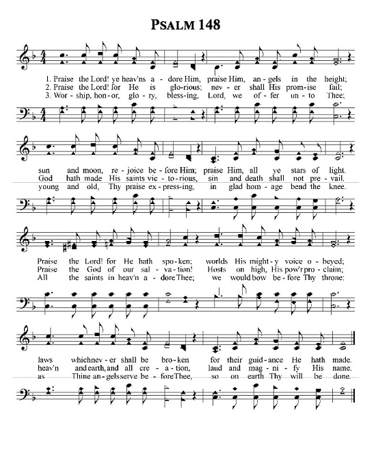 Christian Psalm Cards: Psalm 148 1