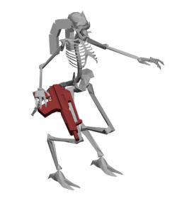 RigsArena - Free Rigs for 3ds Max: Alien Skelton Rigged 3ds Max