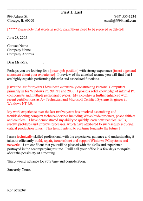 All Templates: Letter Template