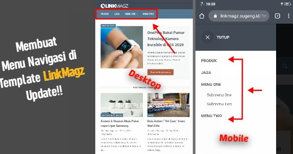 Cara Membuat Menu Navigasi di Template LinkMagz - Bang Feri Blog ...