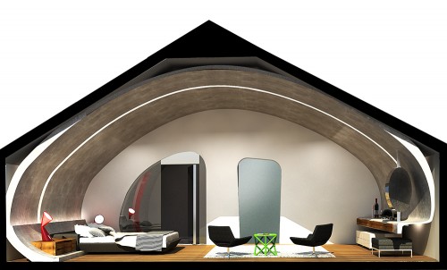 home design minimalist: Inserted Structure Modern Interior Design ...