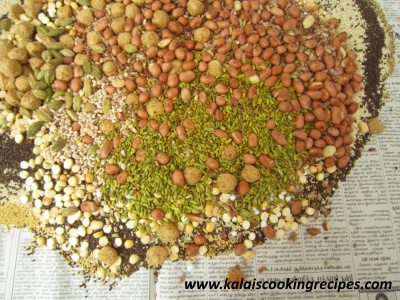 KALAI'S COOKING RECIPES: Sathu Maavu | Health Mix Powder With 26 ...