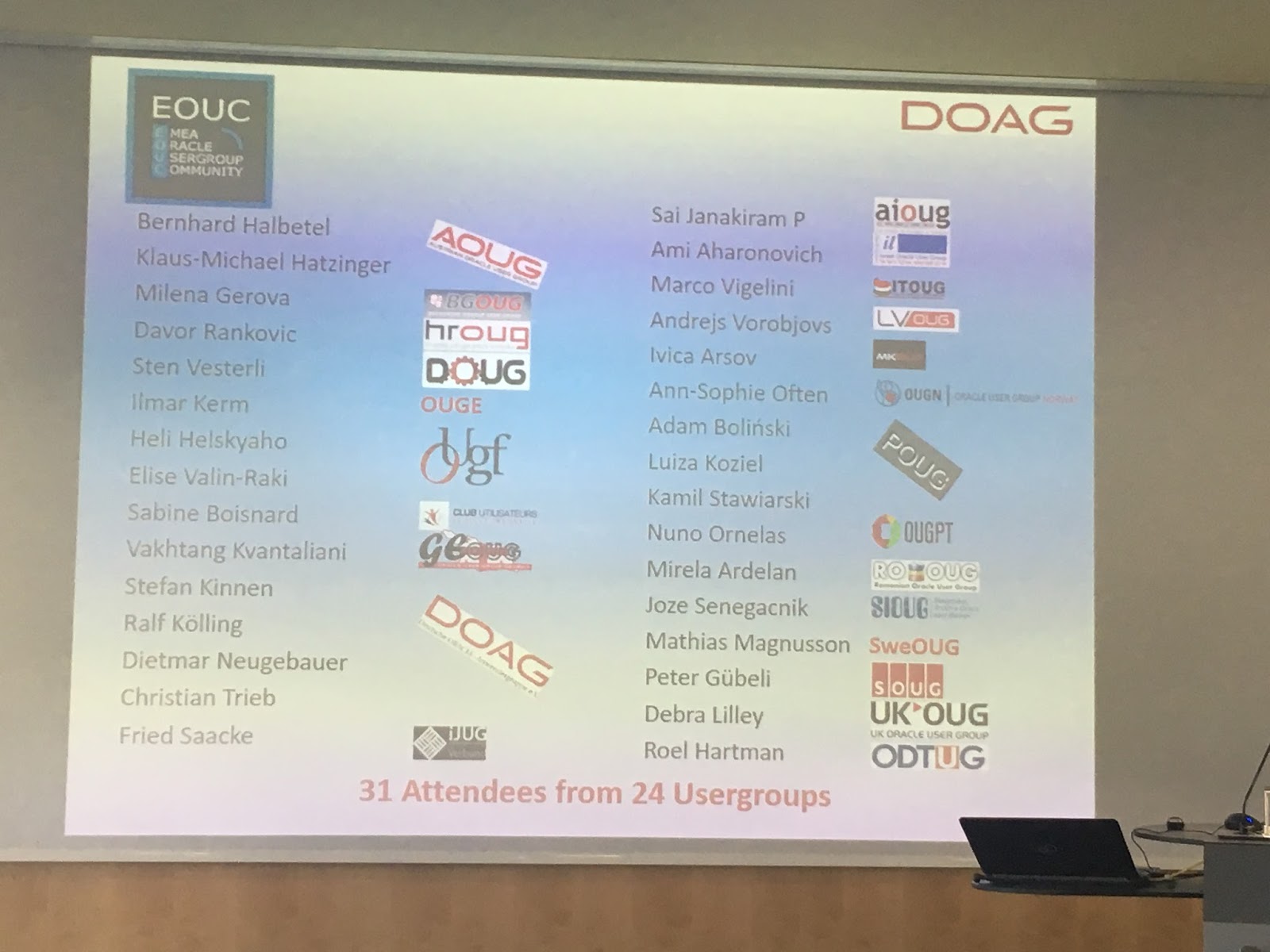 Debra's thoughts on Oracle: DOAG 2016
