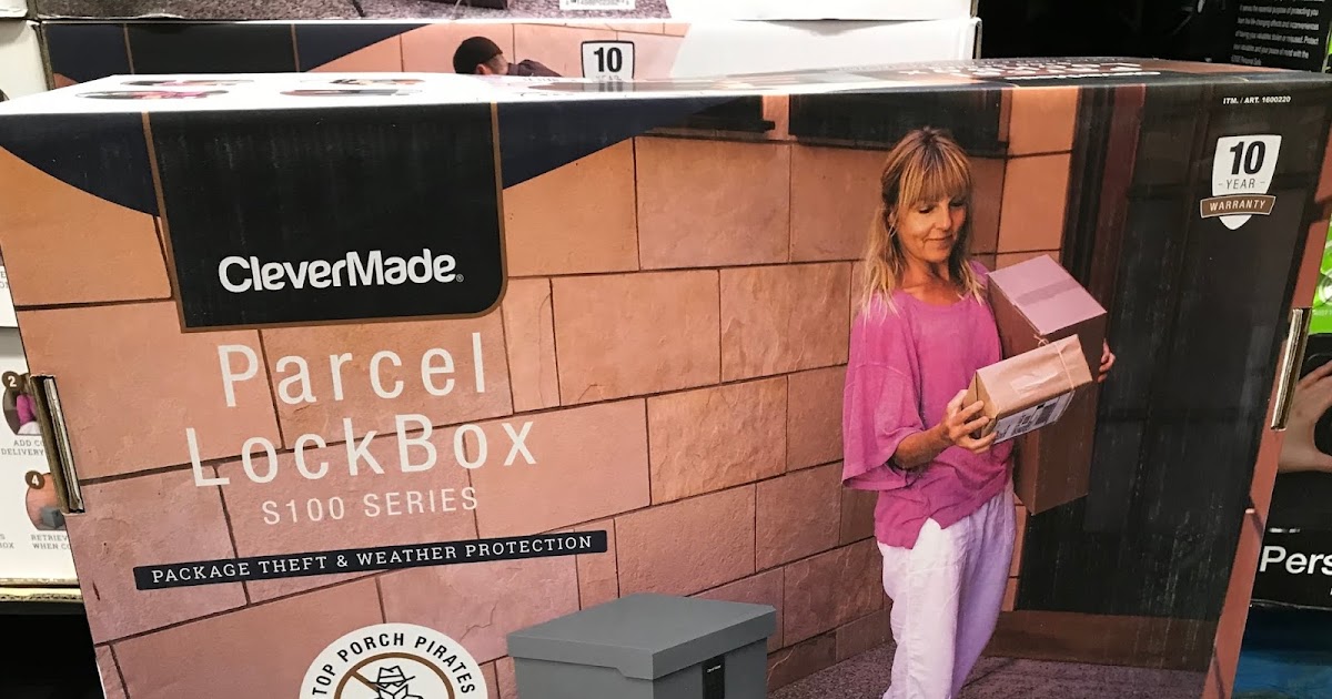 CleverMade S100 Series Grey Parcel LockBox | Costco Weekender