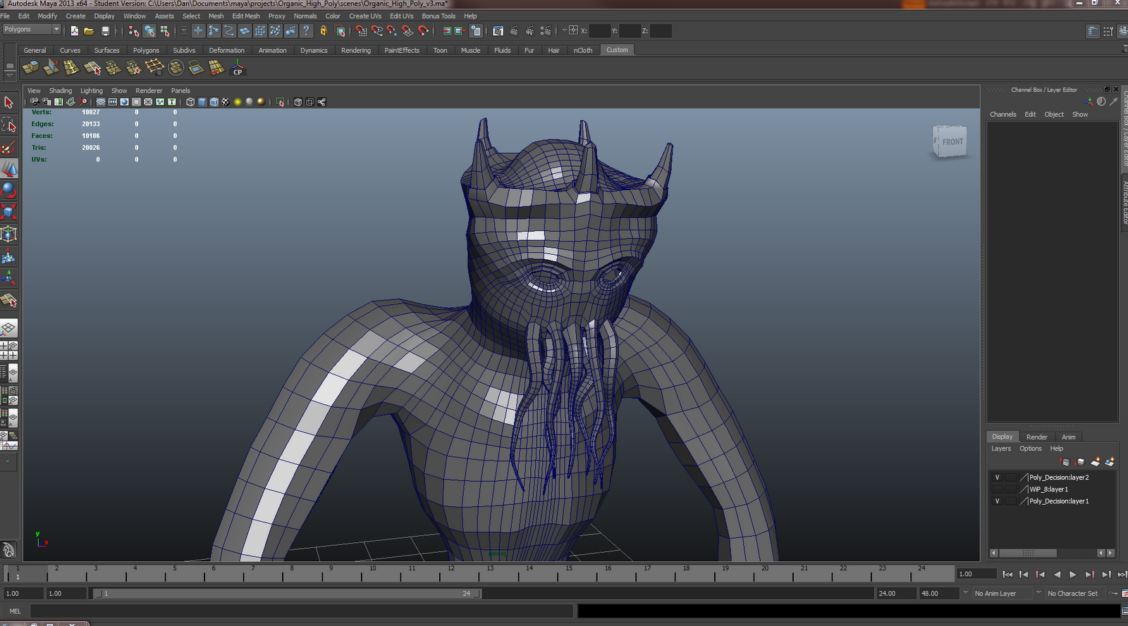 Dan Strauss 3D Designer: Organic Model Update