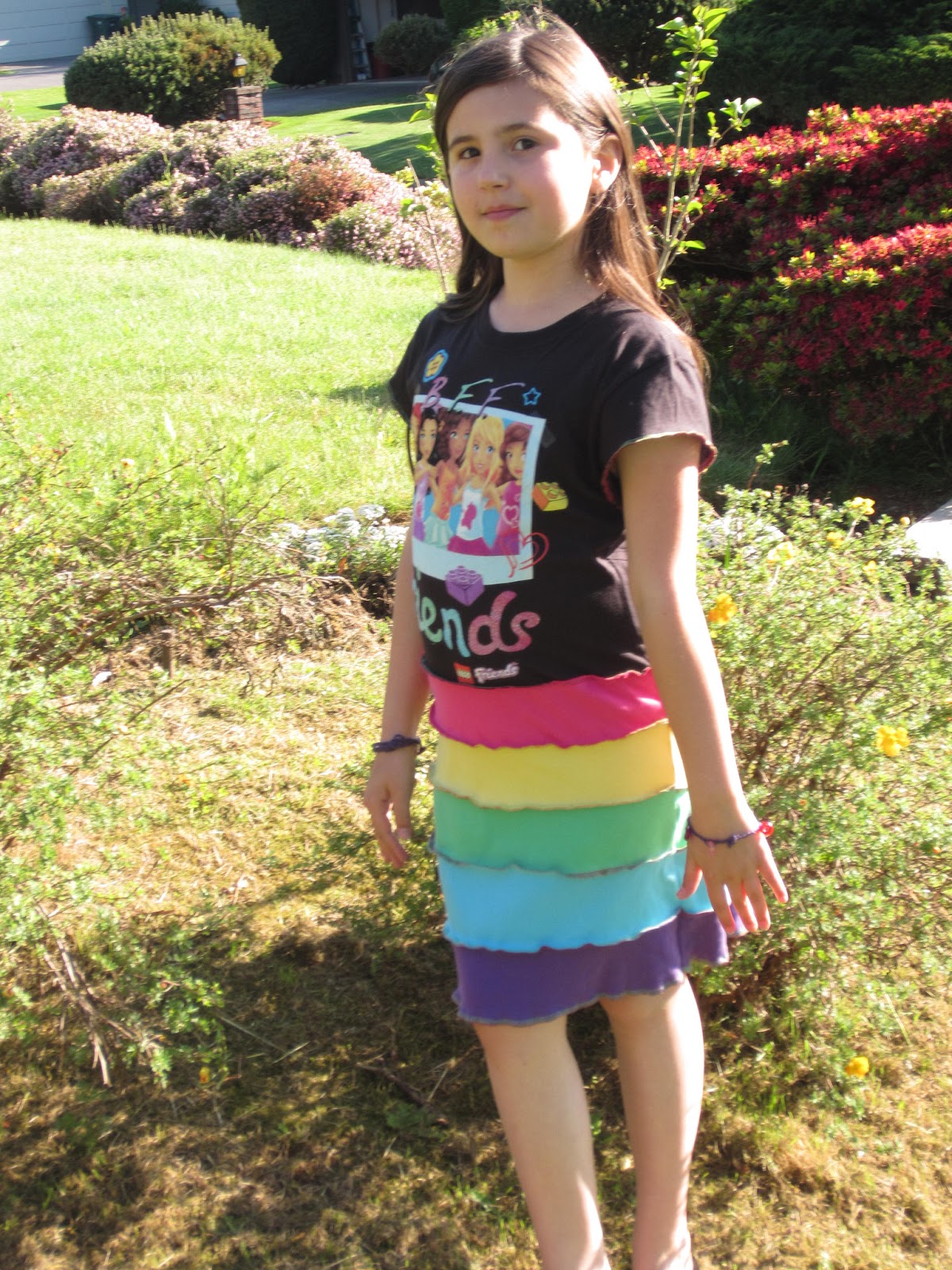 handmade dress haven: Rainbow Upcycle Lego Dress - a tutorial (part A)