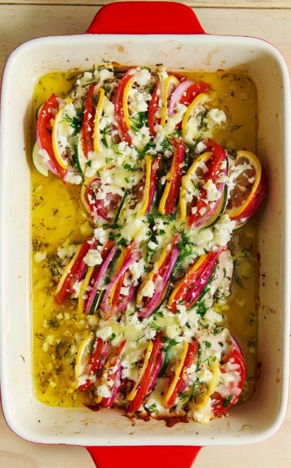 Greek Stuffed Chicken - Recipes Cottage