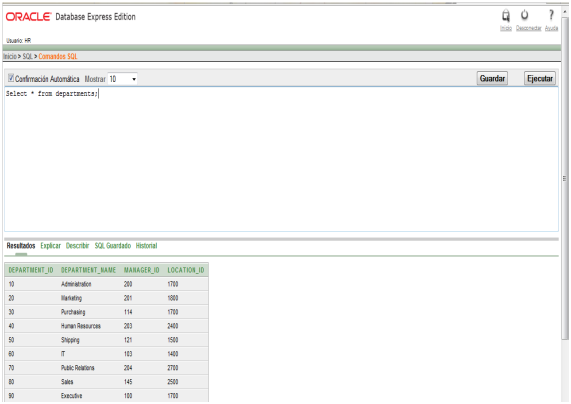 Oracle Database Express Edition Tutorial: Sql