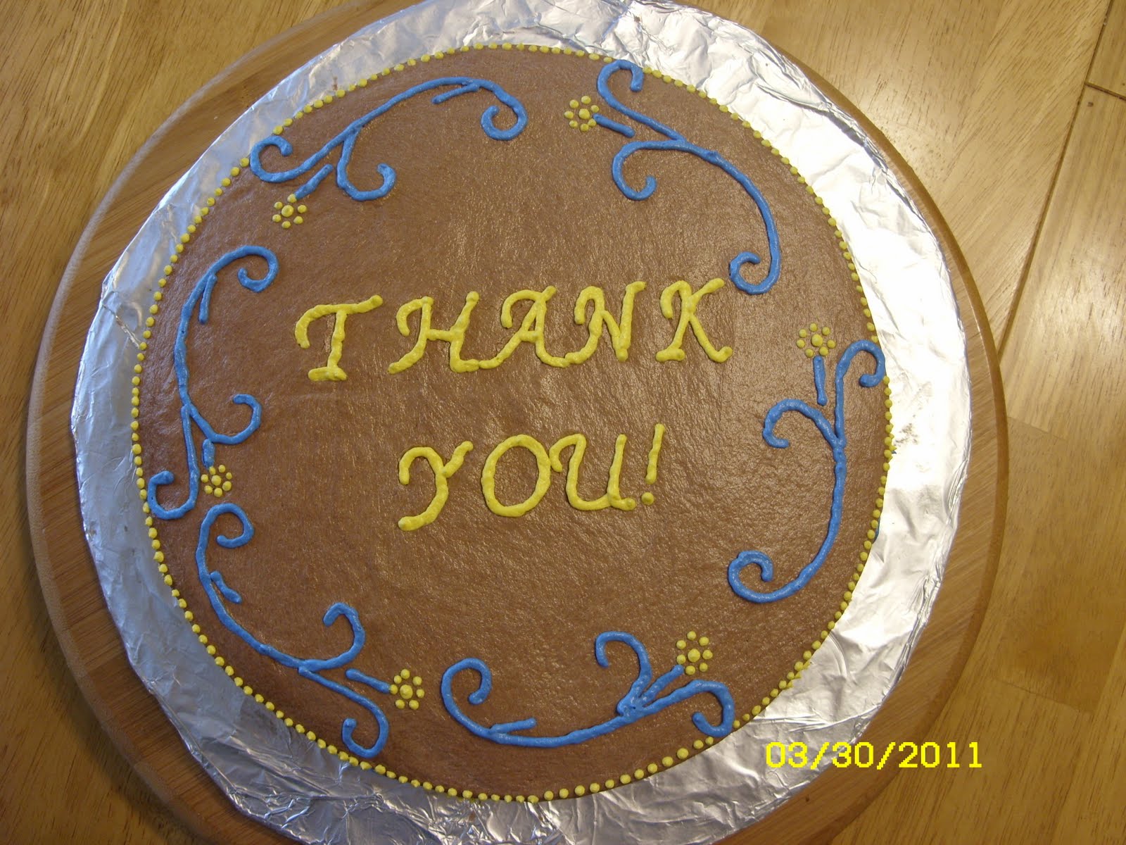 Amy's Edible Creations!: Thank you cake...