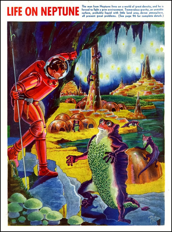 THE BOOK OF ALIENS: FRANK R.PAUL'S NEPTUNIANS / REPTILE MEN FROM NEPTUNE