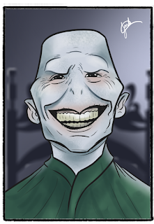 Retrato de Voldemort, de Harry Potter.