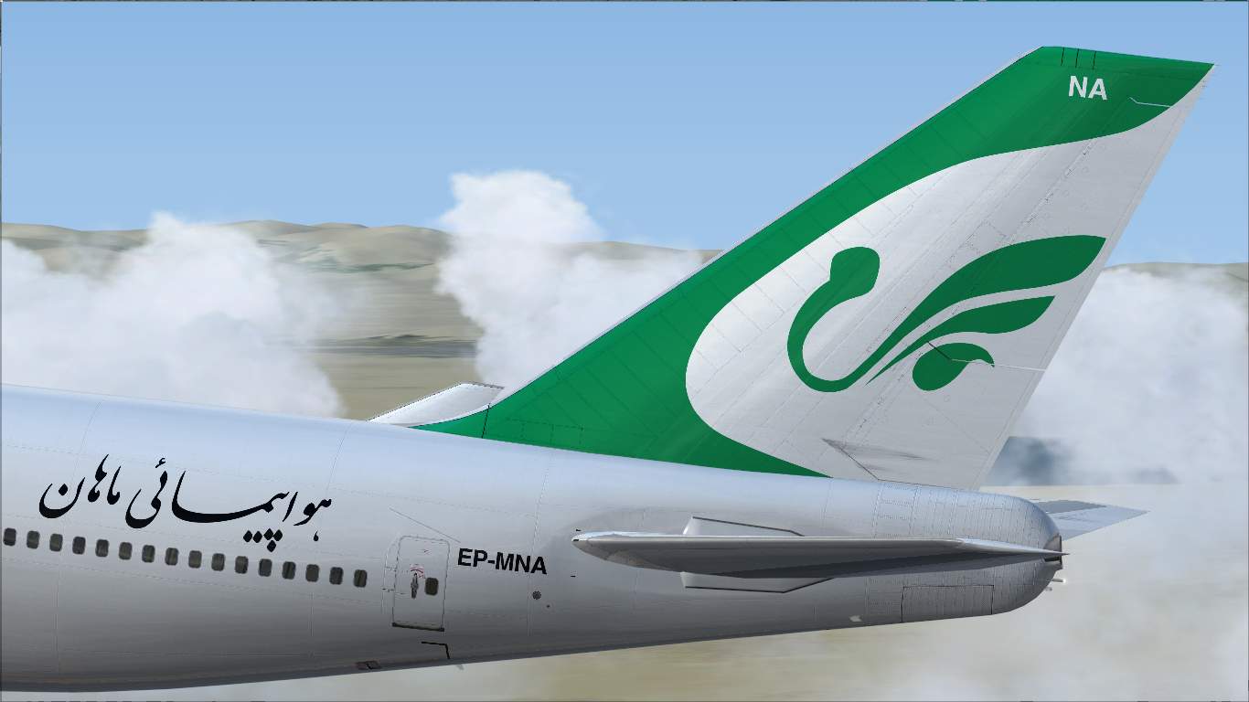 Texturas Brasileiras: Mahan Air EP-MNA Boeing 747-400