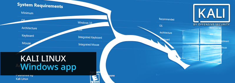 installer kali dans Windows 10