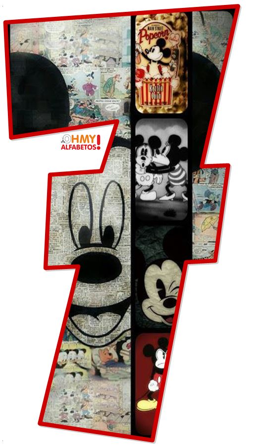 Abecedario de Escenas de Mickey Mouse. Mickey Mouse Abc. - Oh my Alfabetos!