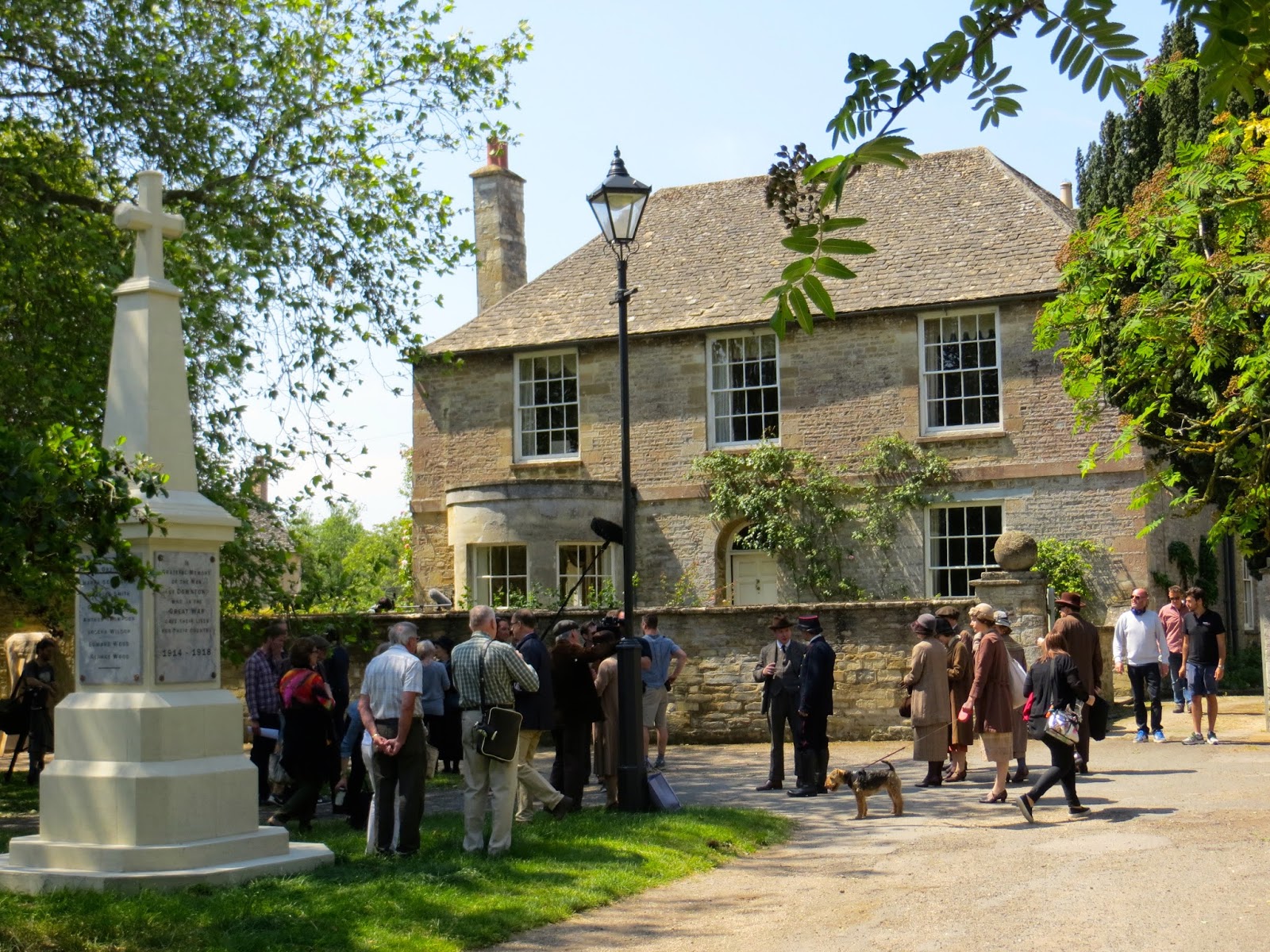 Curiouser and Curiouser: They are back in Bampton filming Downton Abbey ...