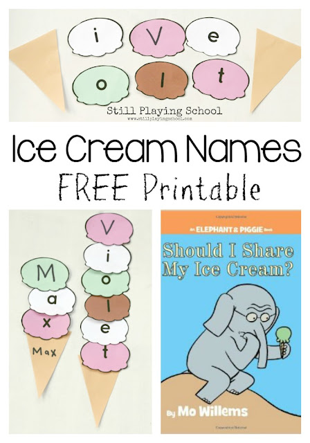 Ice Cream Name Spelling Puzzles for Kids | Still Playing School