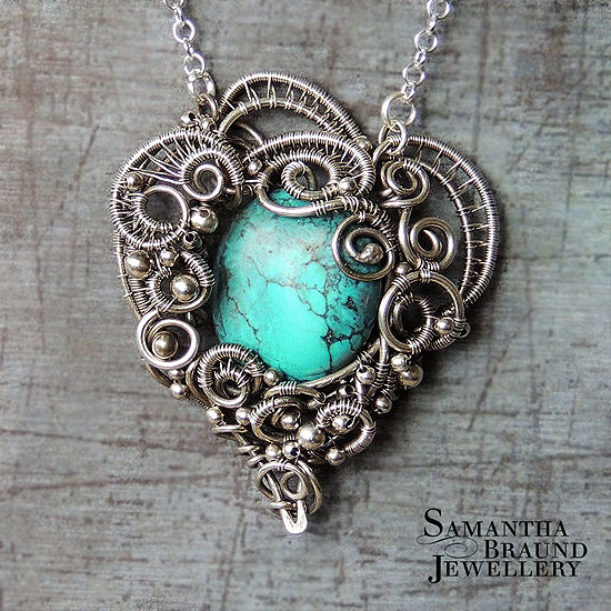 Samantha Braund Jewellery: Turquoise Mermaid Amulet