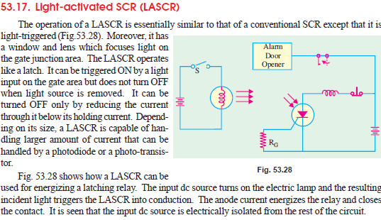 Light activated SCR and Optical Isolators