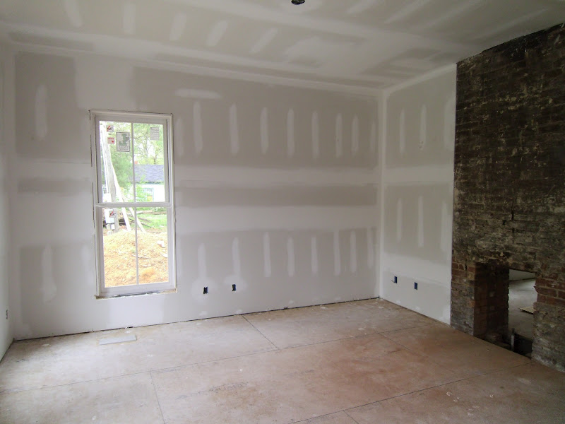 Revival on Vance: Finished Sheetrock