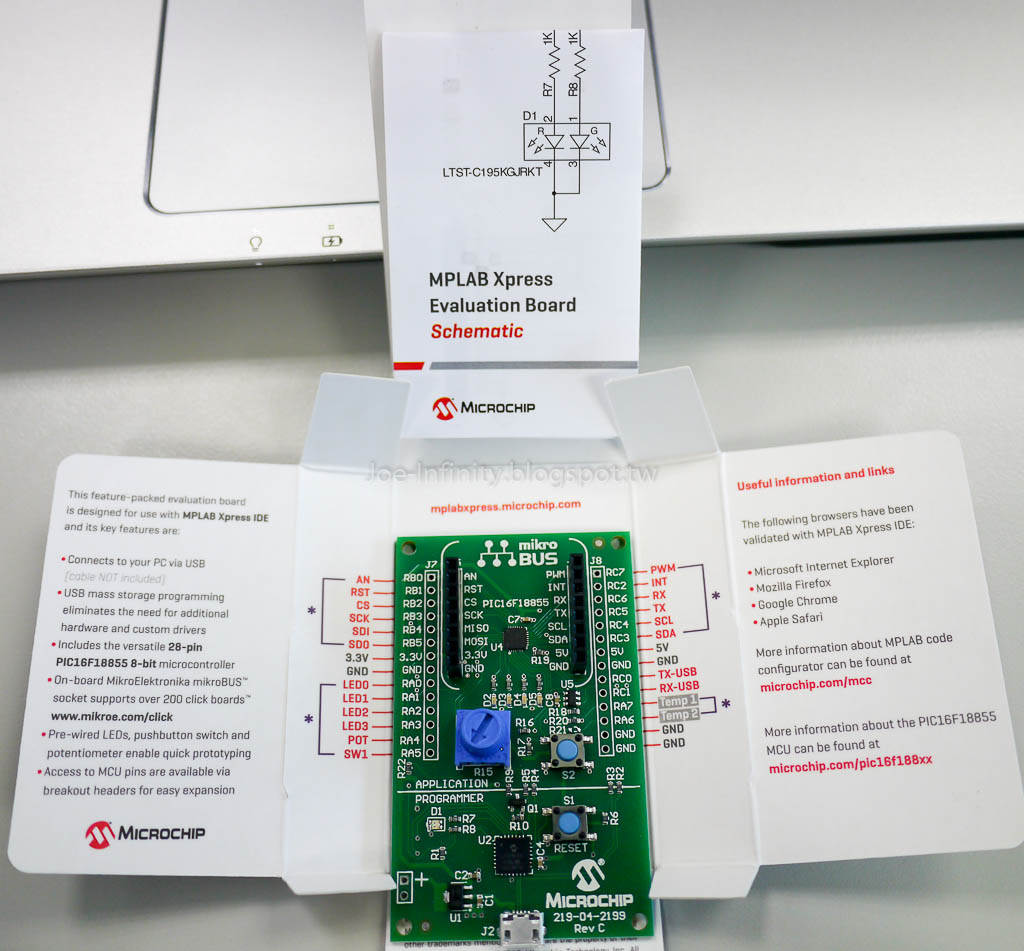 Joe's, Infinity Information: Microchip MPLAB® Xpress Board 開箱