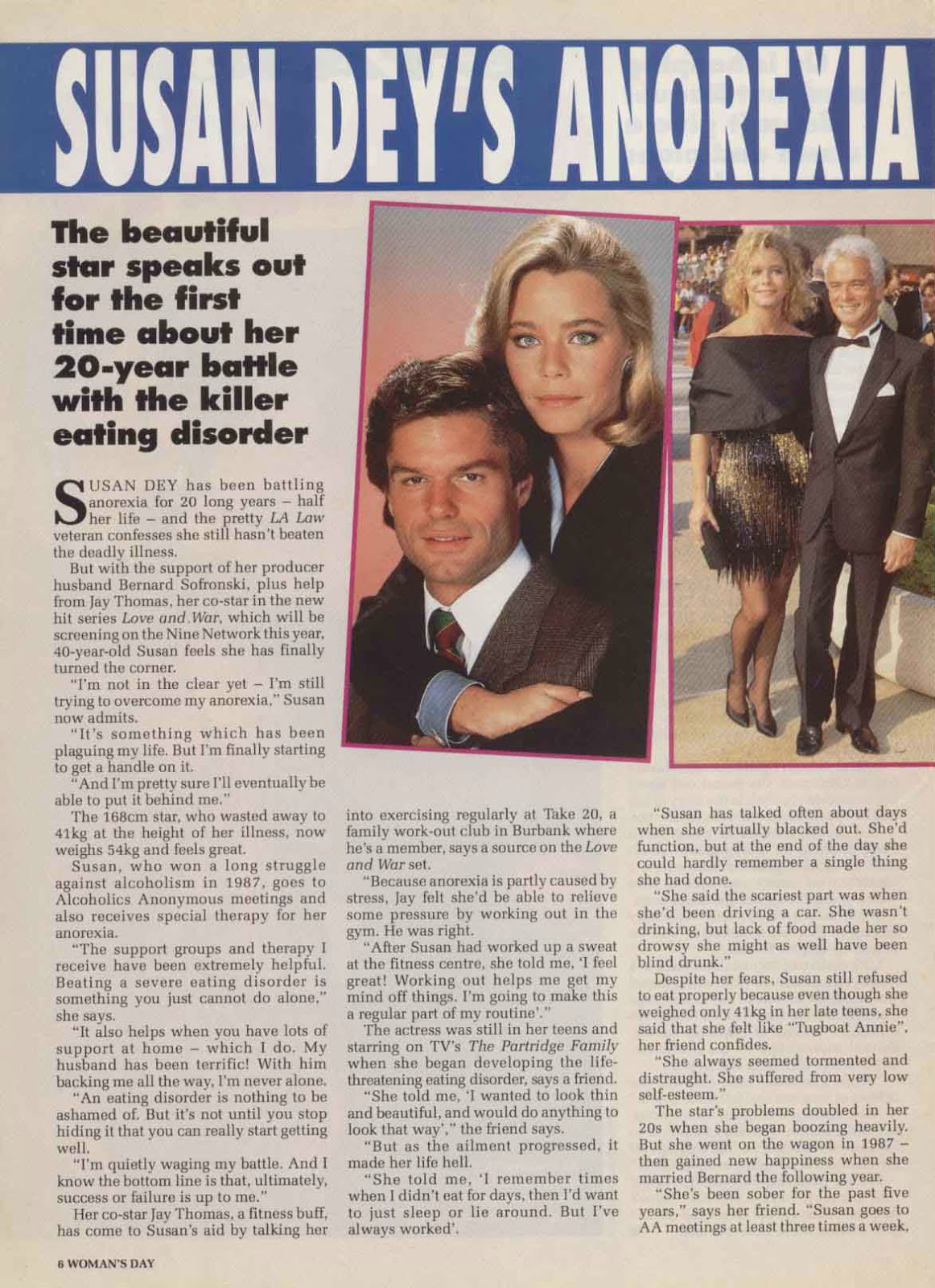 Everything Susan Dey: Susan Dey's anorexia
