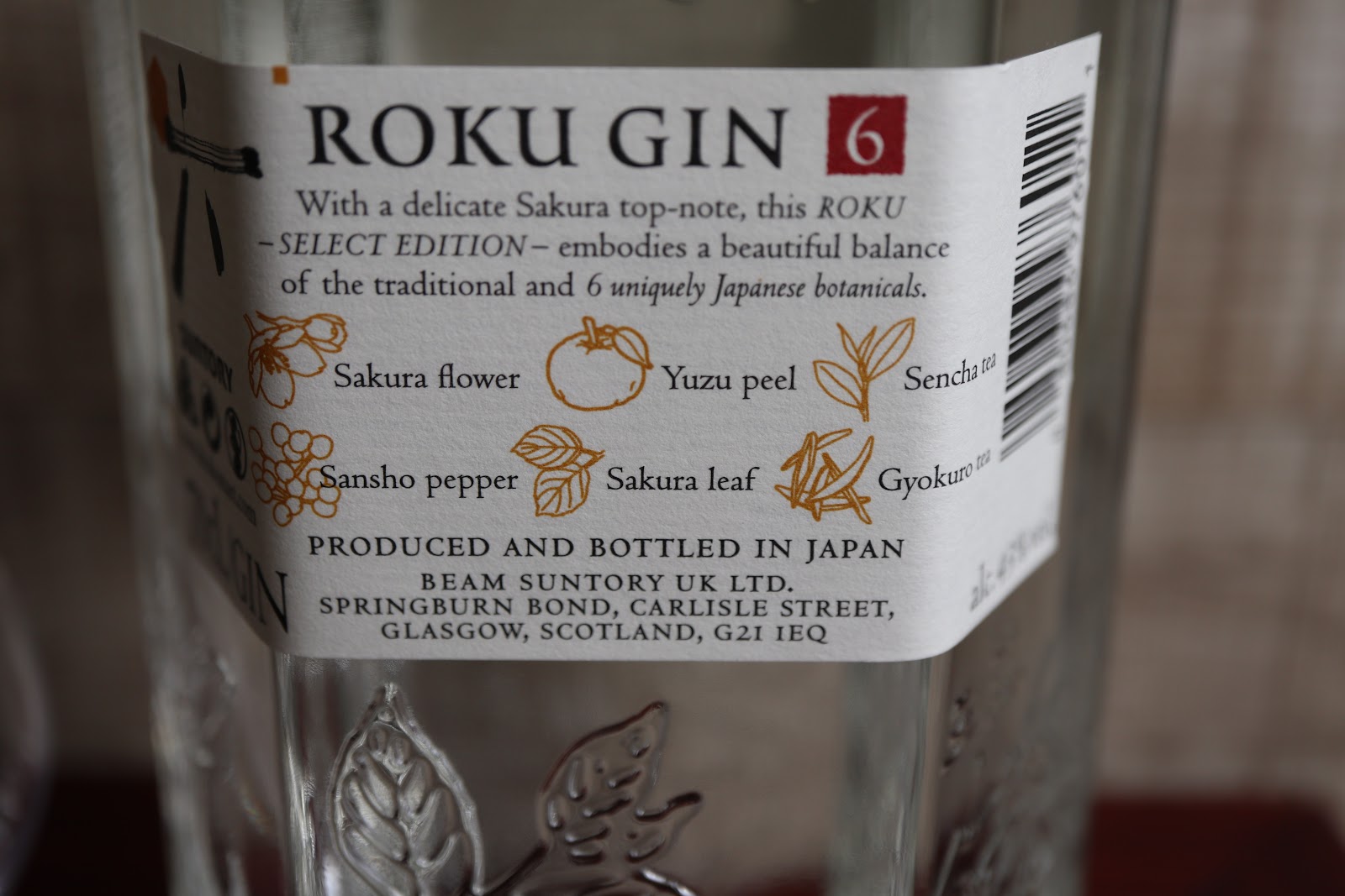 travelling teapot: Roku Gin - Sencha And Gyokuro Tea Botanicals