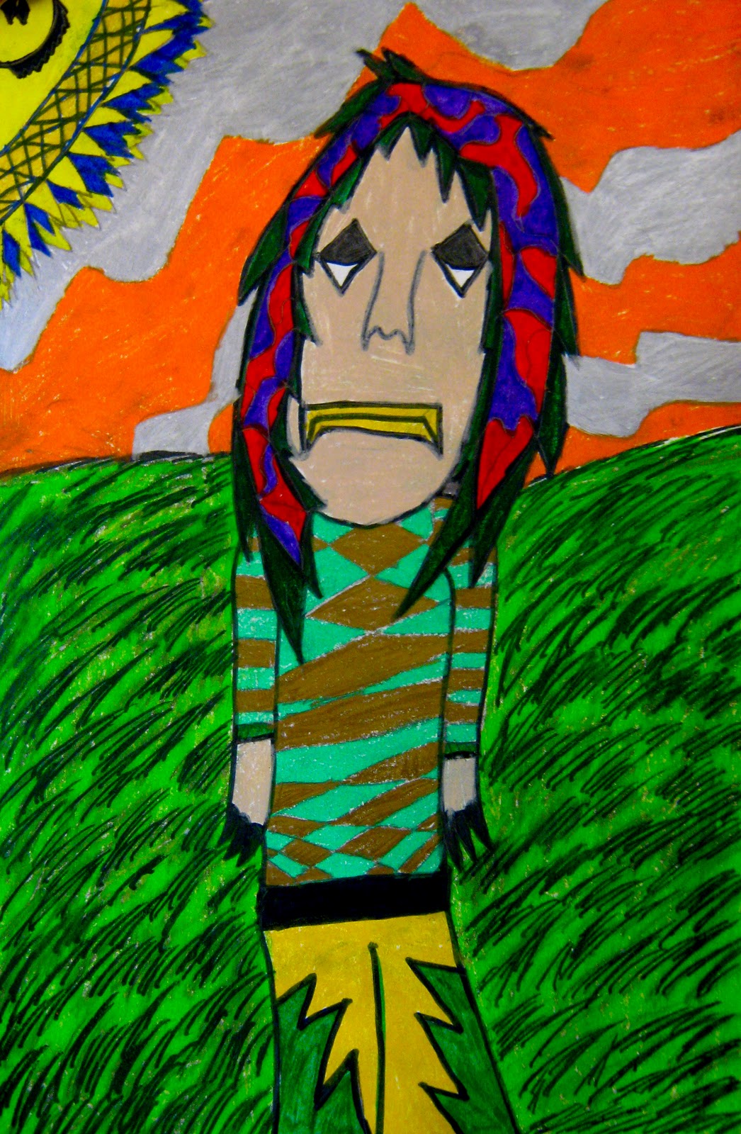 The Falcon Gallery: 6th Grade: Abstract Self-Portraits