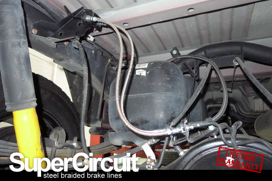 SUPERCIRCUIT Steel Braided Brake Lines: Ford Ranger (T6) 3.2D Wildtrak ...