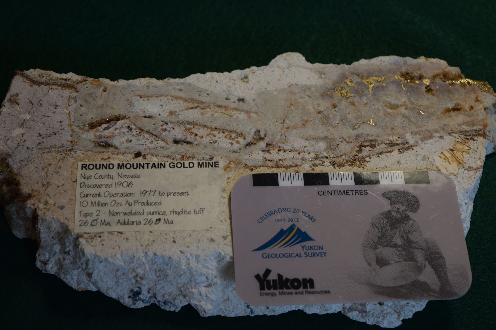 Geo Gold Emmons: Gold Specimens from the Round Mountain Mine, Nevada