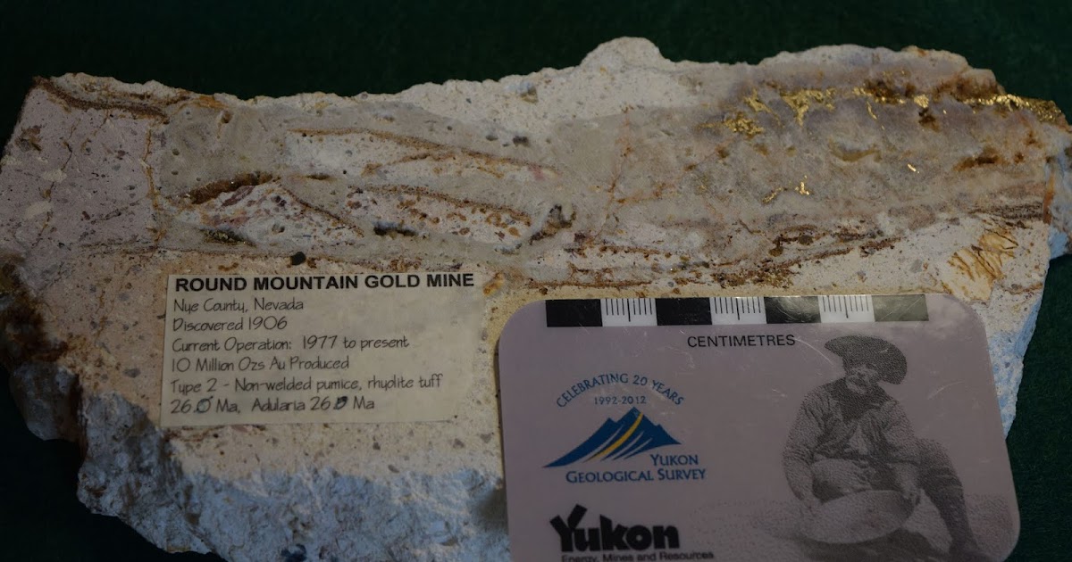 Geo Gold Emmons: Gold Specimens from the Round Mountain Mine, Nevada