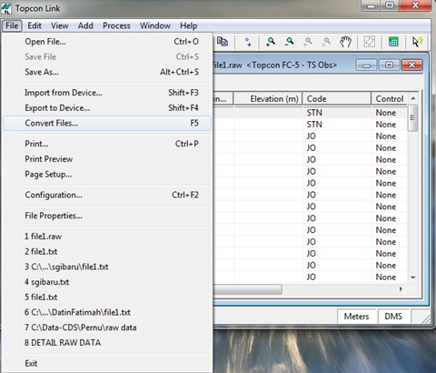 Tutorial: TRANSFER DATA USING TOPCON LINK V8.