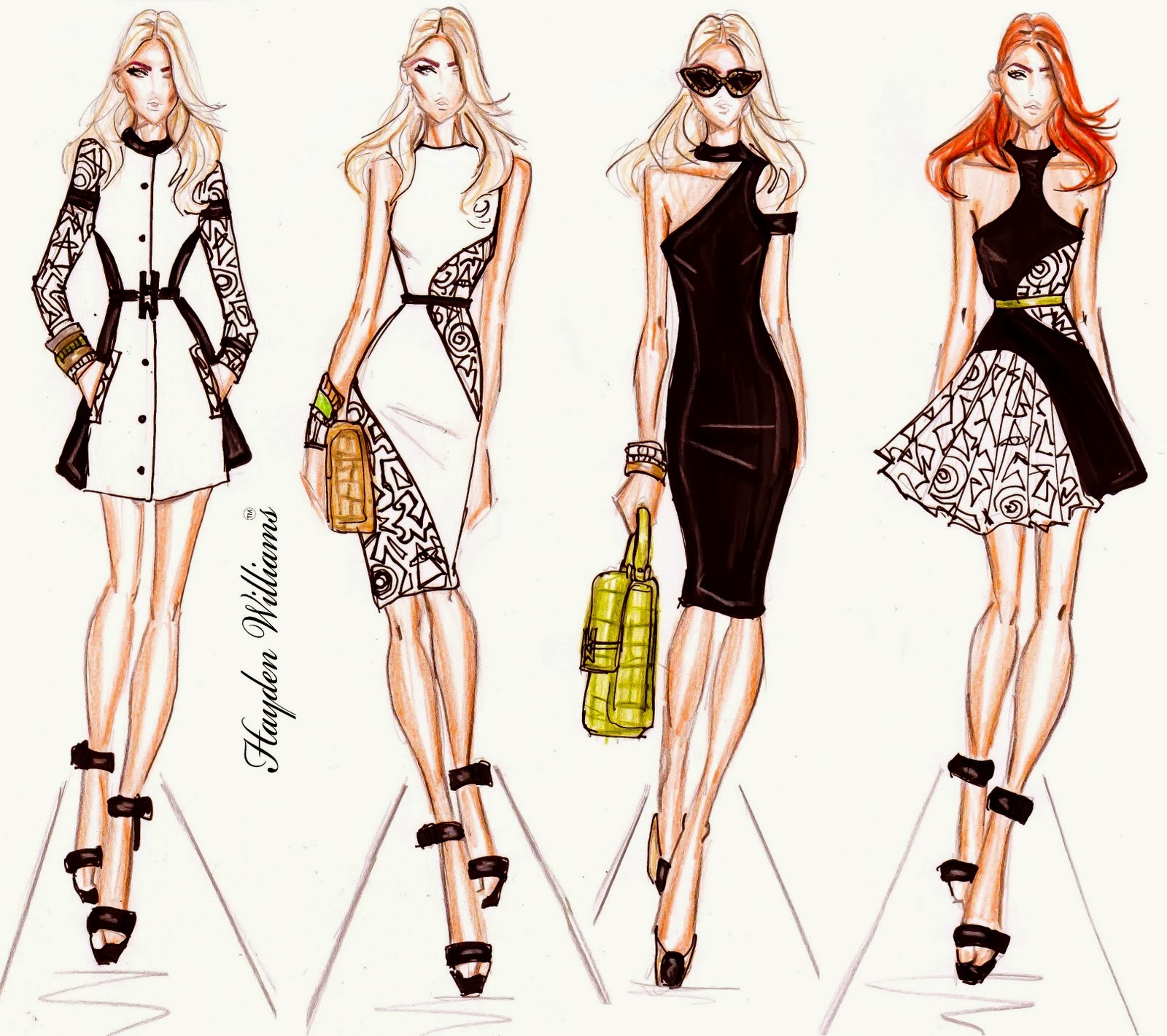 The Sweet Bubble Life.: Mijn favoriete mode schetsen