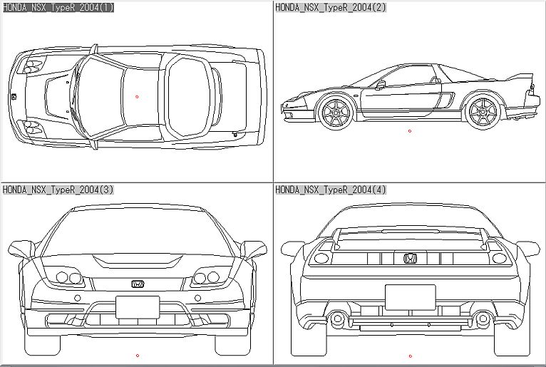 MISCELLANEOUS DATA STORAGE 2 for CAD Drawings: [JWS/DWG] HONDA NSX Type ...
